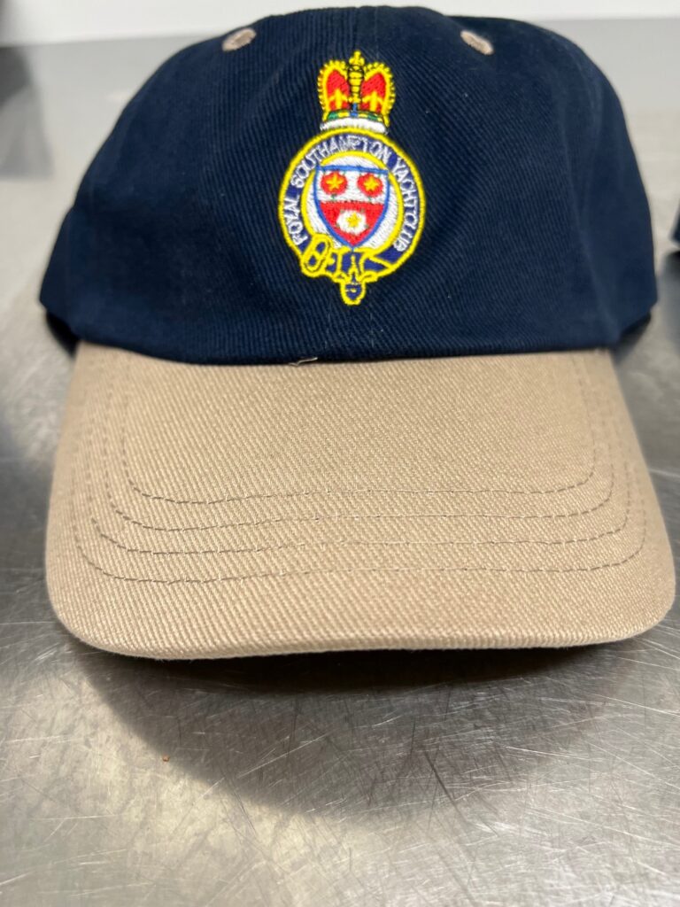 Baseball Cap - Two Tone with Belted Crest - Royal Southampton Yacht Club