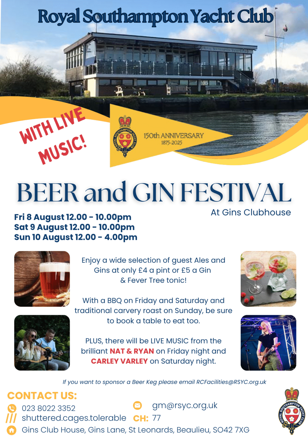 Beer & Gin Festival - Royal Southampton Yacht Club